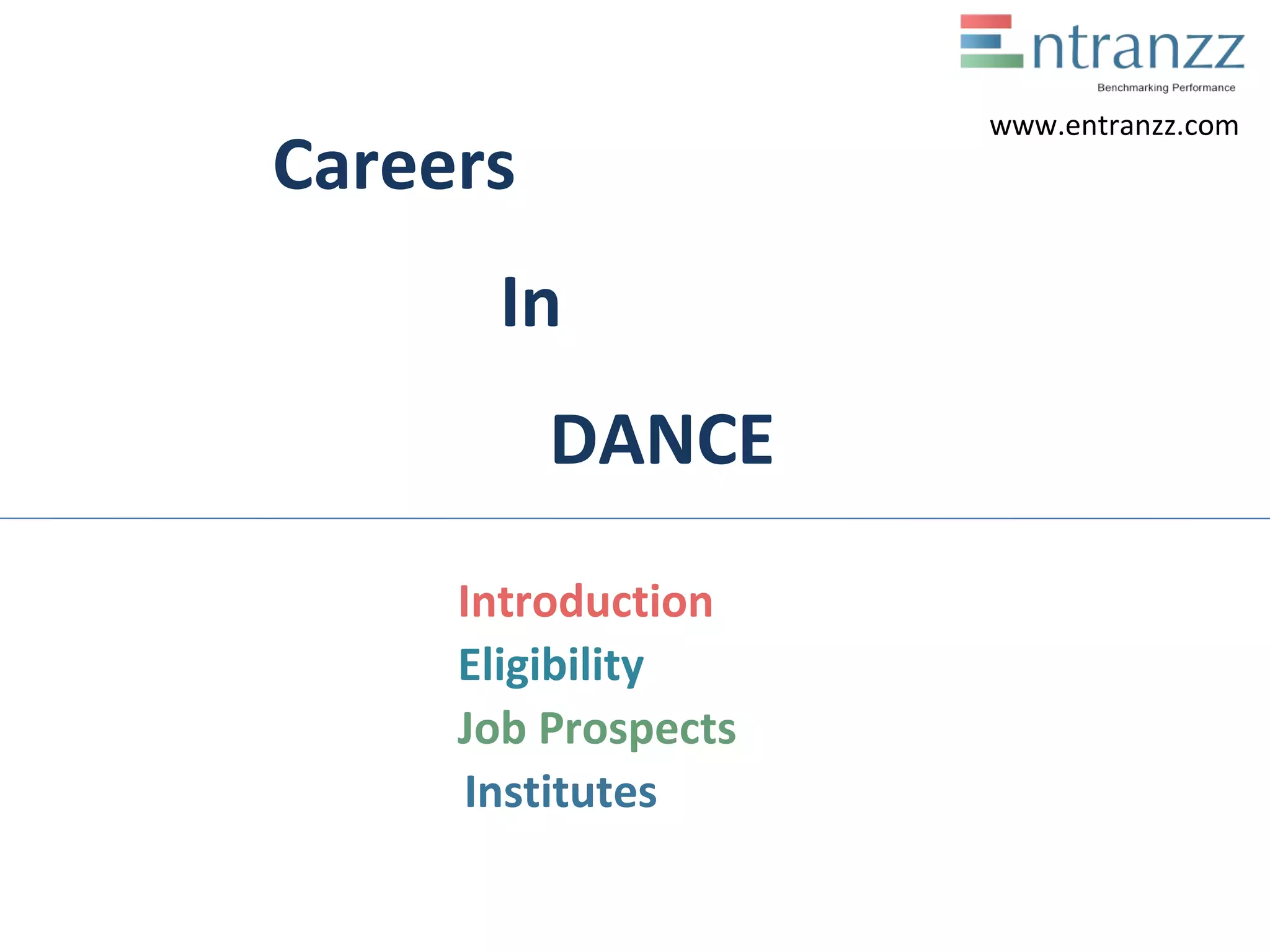 Careers in dance | PPT
