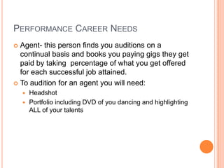 Careers in dance lesson | PPTX