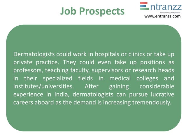 Careers in dermatology | PPT
