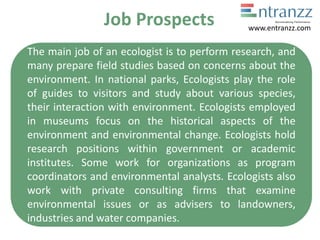 Careers in ecology | PPT