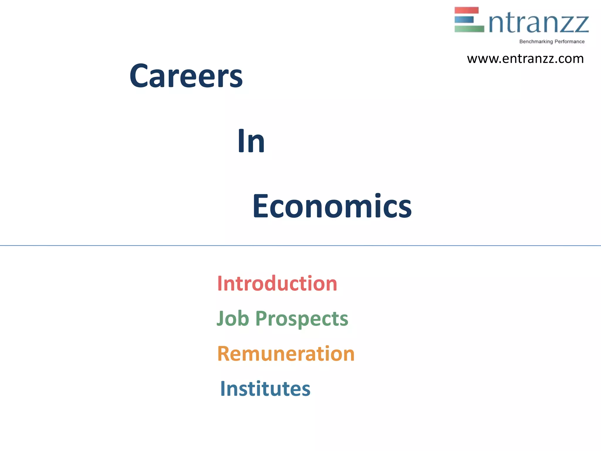 Careers in economics | PPTX