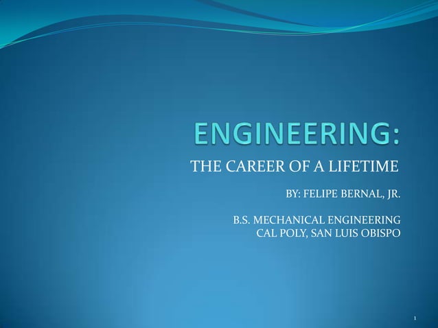 Careers In Engineering | PPTX