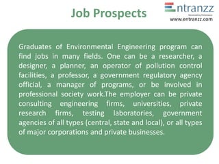 Careers in environmental engineering | PPTX