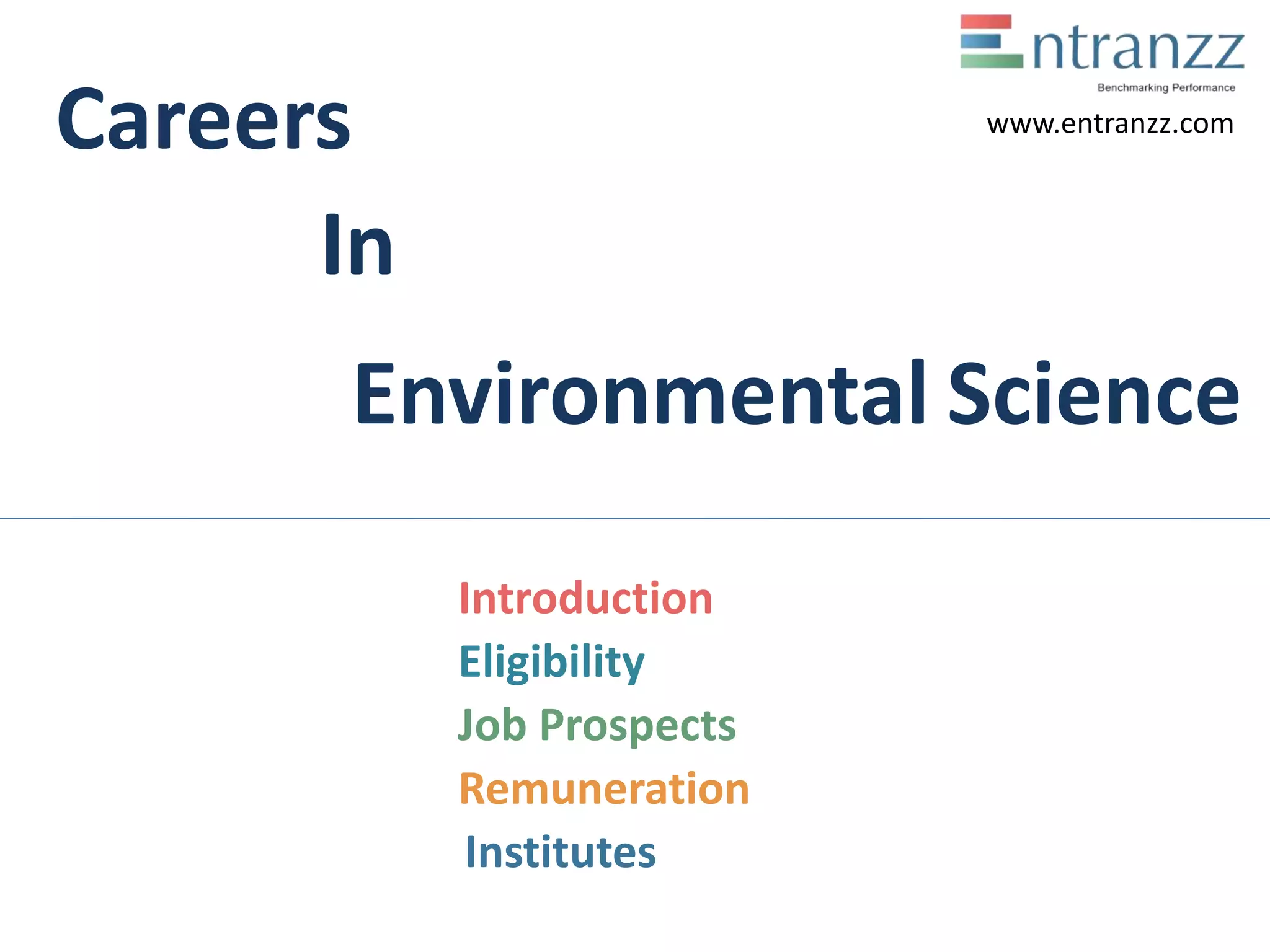 Careers in environmental science | PPT