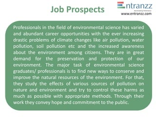 Careers in environmental science | PDF