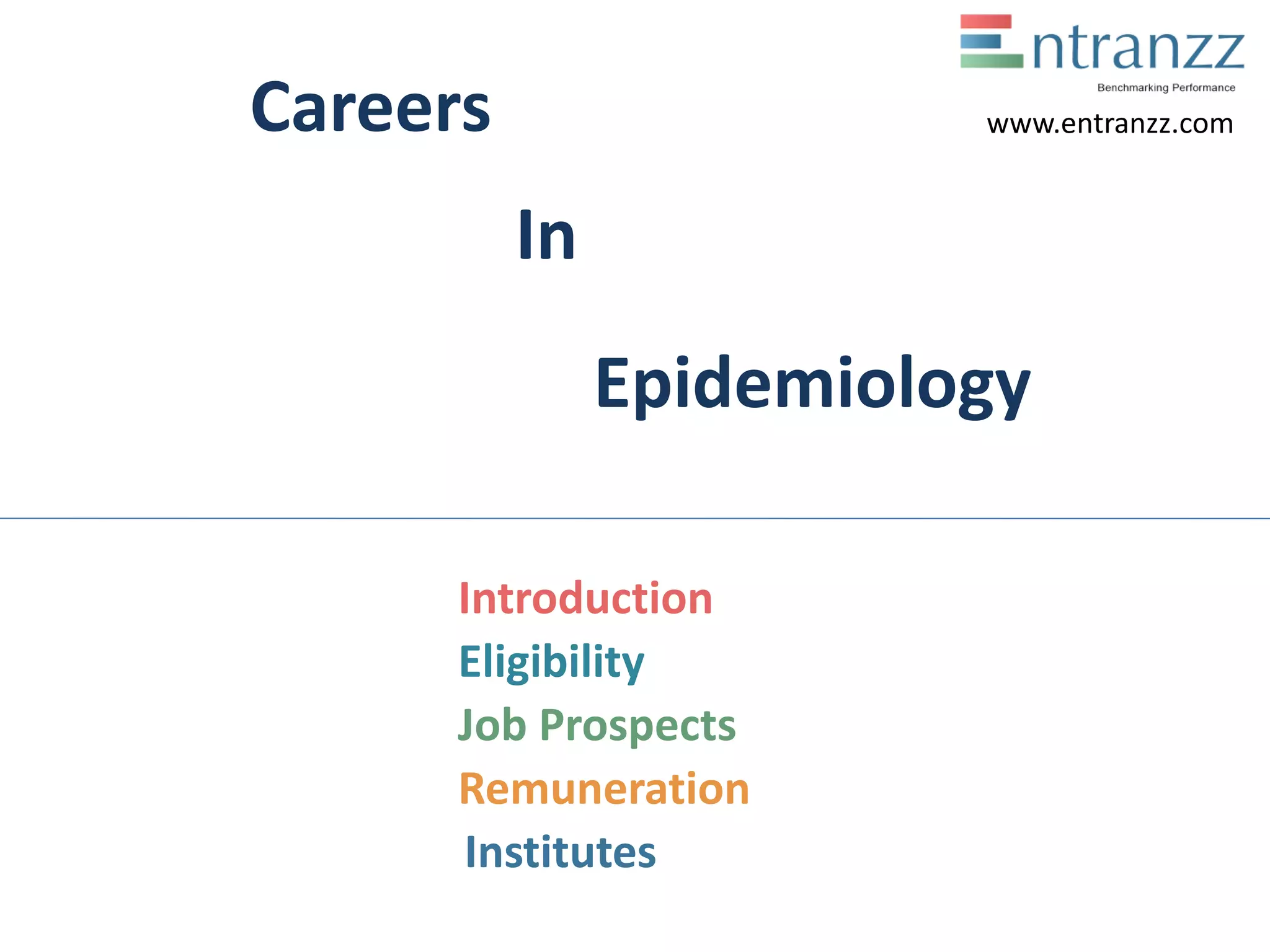 Careers in epidemiology | PPT