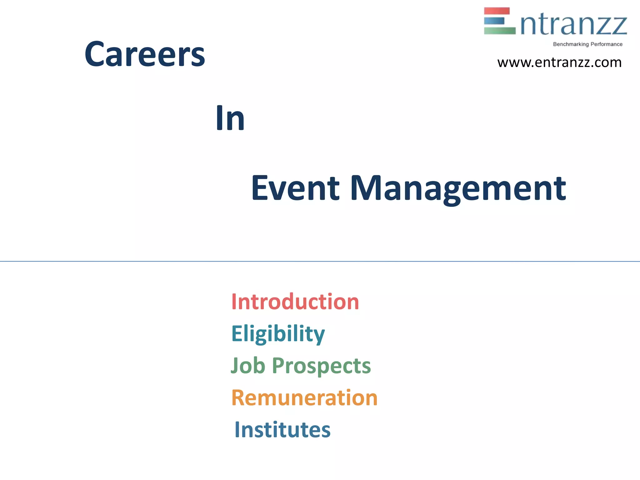 Careers in event management | PPT