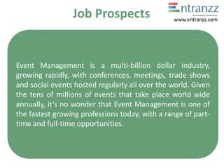 Careers in event management | PPT
