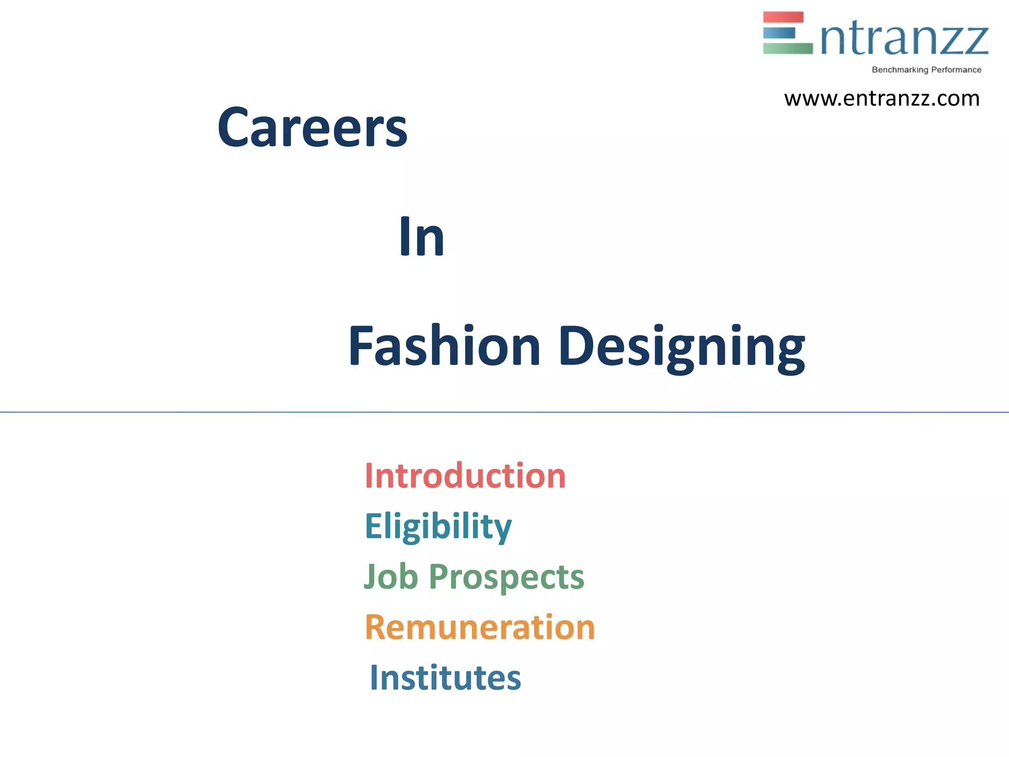 Careers in fashion designing | PDF