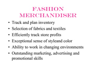 Careers in Fashion Industry | PDF