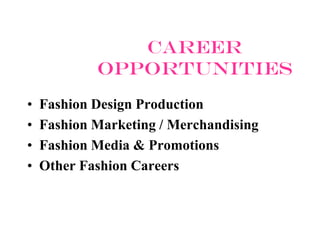 Careers in Fashion Industry | PDF