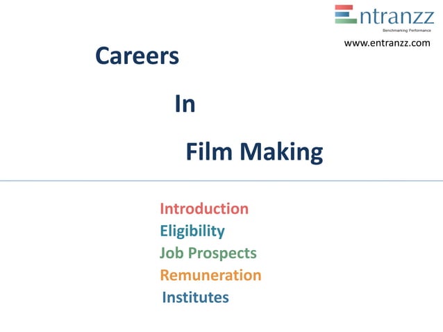 Careers in film making | PPT