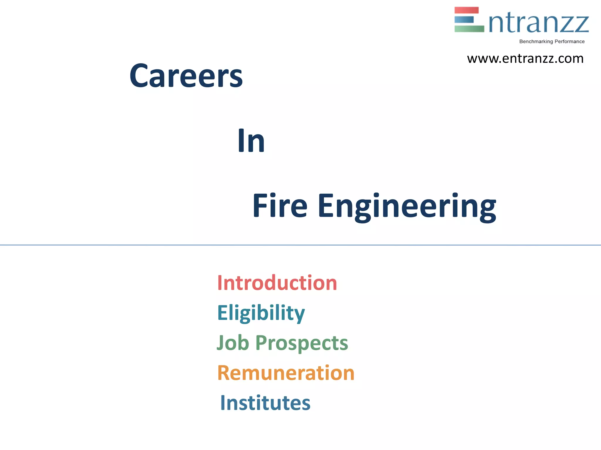 Careers in fire engineering | PPT