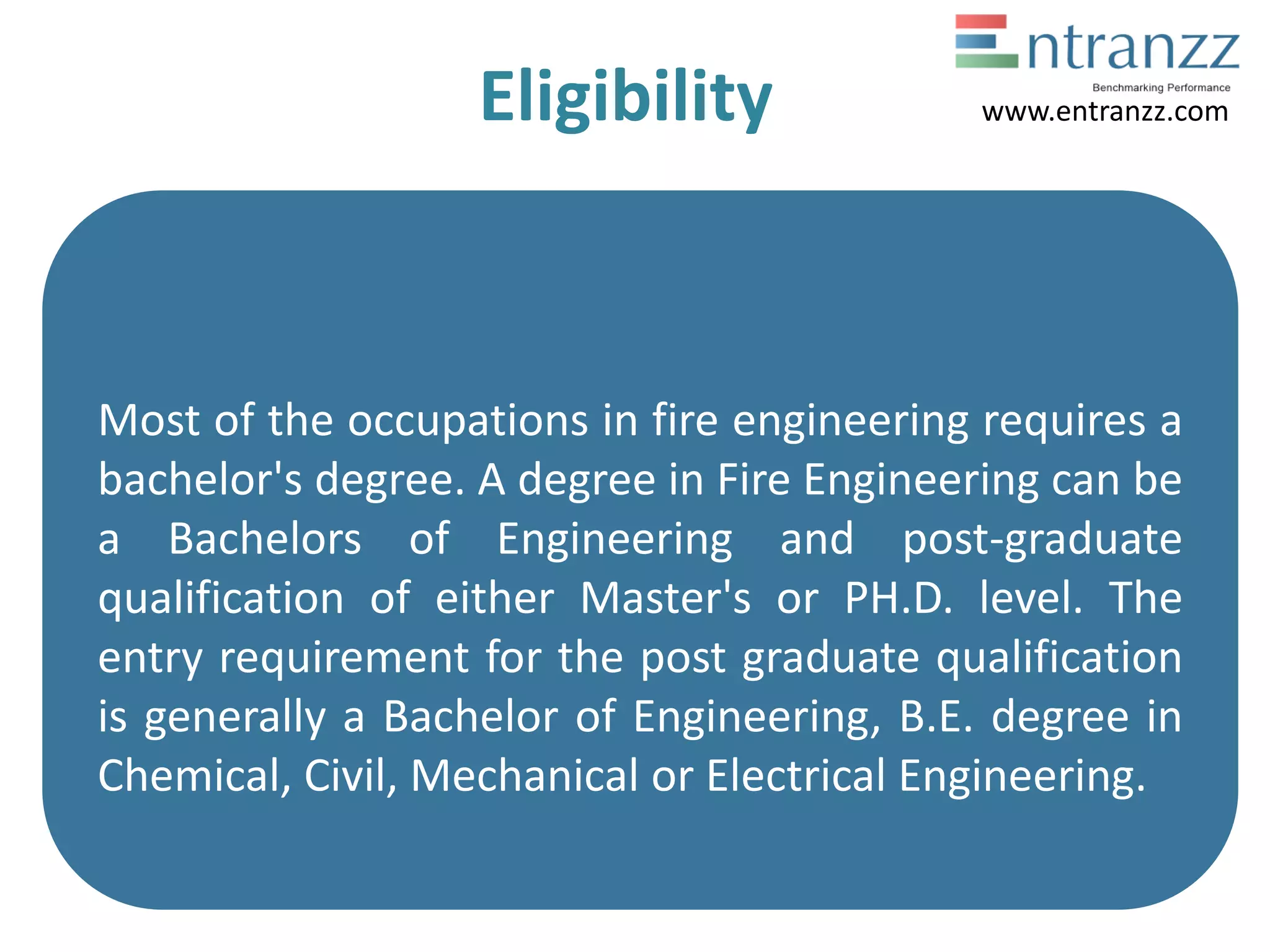 Careers in fire engineering | PPT