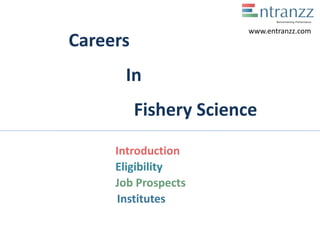 Careers in fishery science | PPT