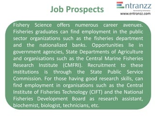 Careers in fishery science | PPT
