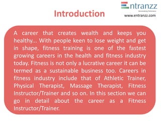 Careers in fitness trainer | PPT