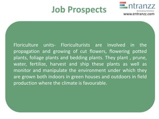 Careers in floriculture | PPTX
