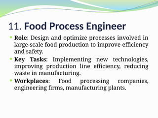 Careers in Food science / Food Technology- Dr.M.Jothimuniyandi | PPTX ...