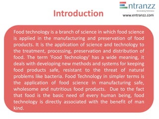 Careers in food technology | PDF