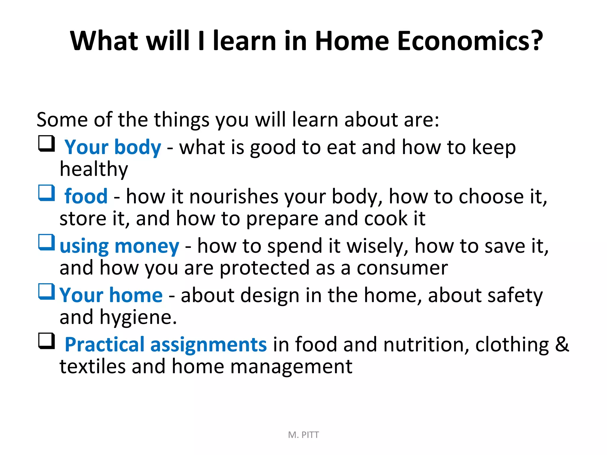 Careers in home economics | PPT