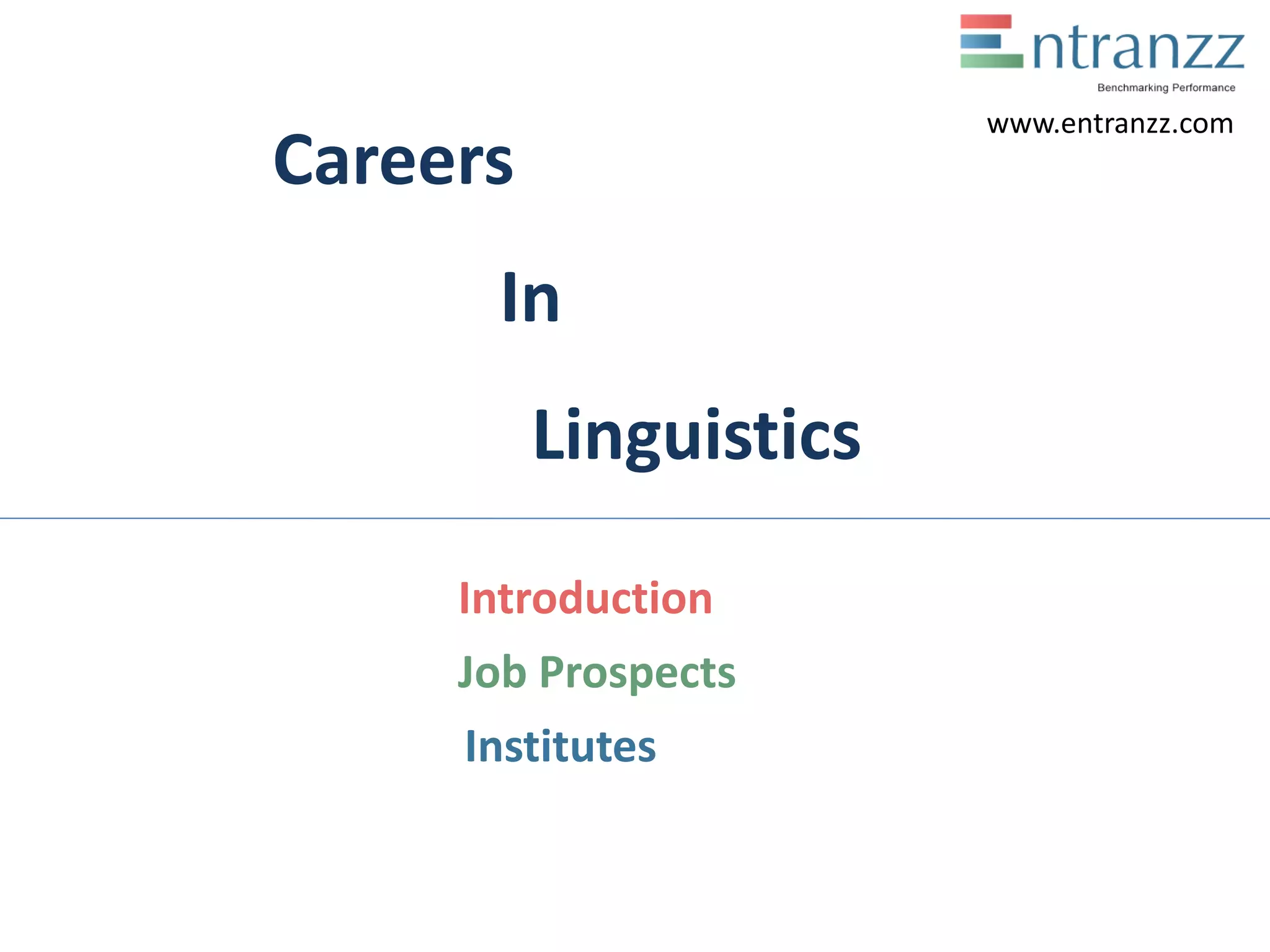 Careers in linguistics | PDF