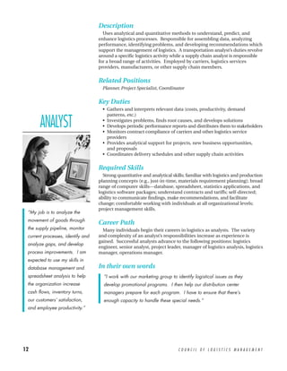 Careers in logistics | PDF