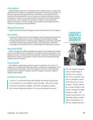 Careers in logistics | PDF