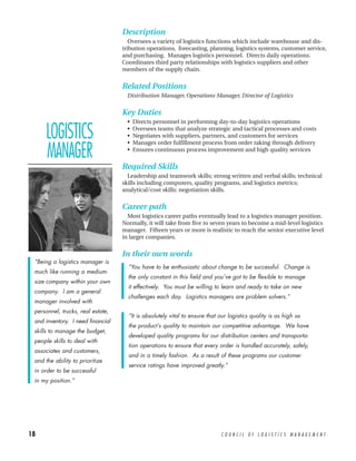 Careers in logistics | PDF