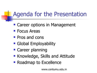 Careers In Management | PPT