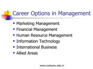 Careers In Management | PPT