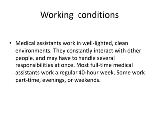 Careers in Medical Assisting | PPT