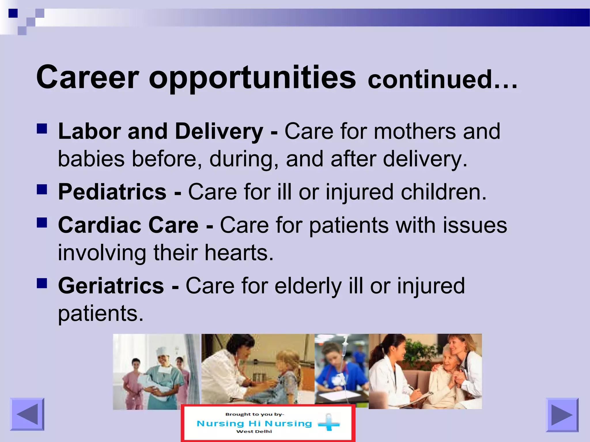 Careers in nursing | PPT