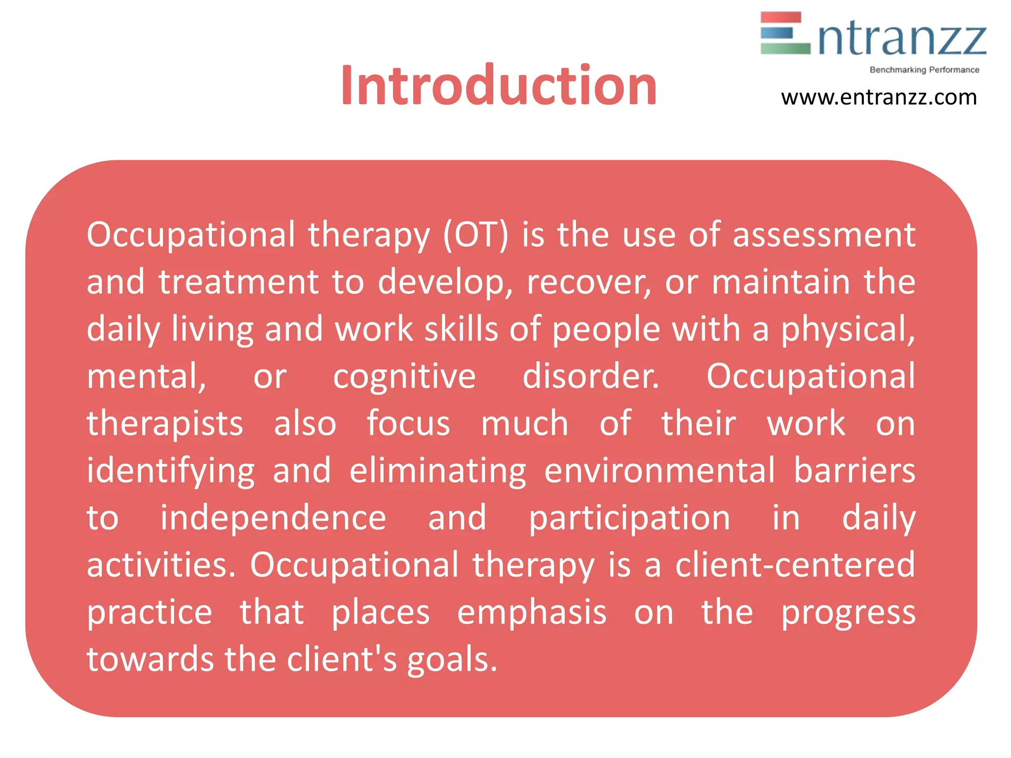 Careers in occupational therapy | PPTX | Physical Therapy | Wellness