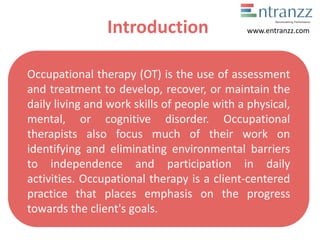 Careers in occupational therapy | PPTX