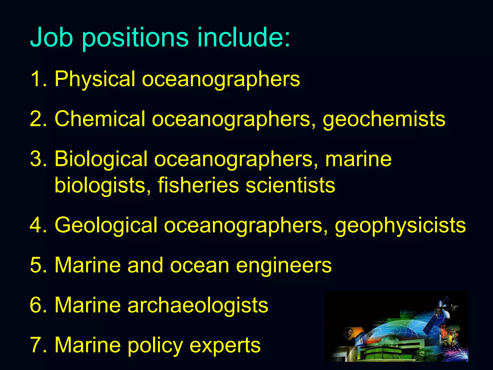 Careers in oceanography | PPT