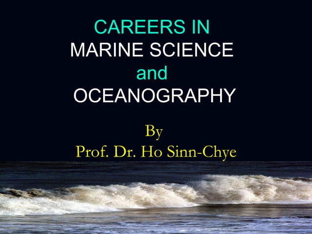 Careers in oceanography | PPT
