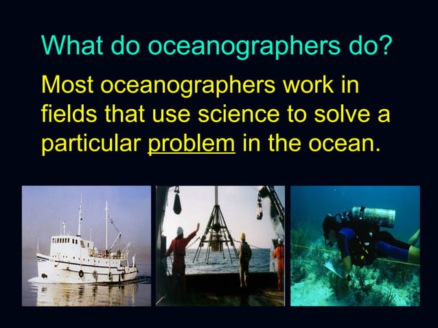 Careers in oceanography | PPT