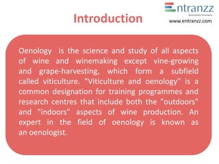 Careers in oenology (wine making) | PPT