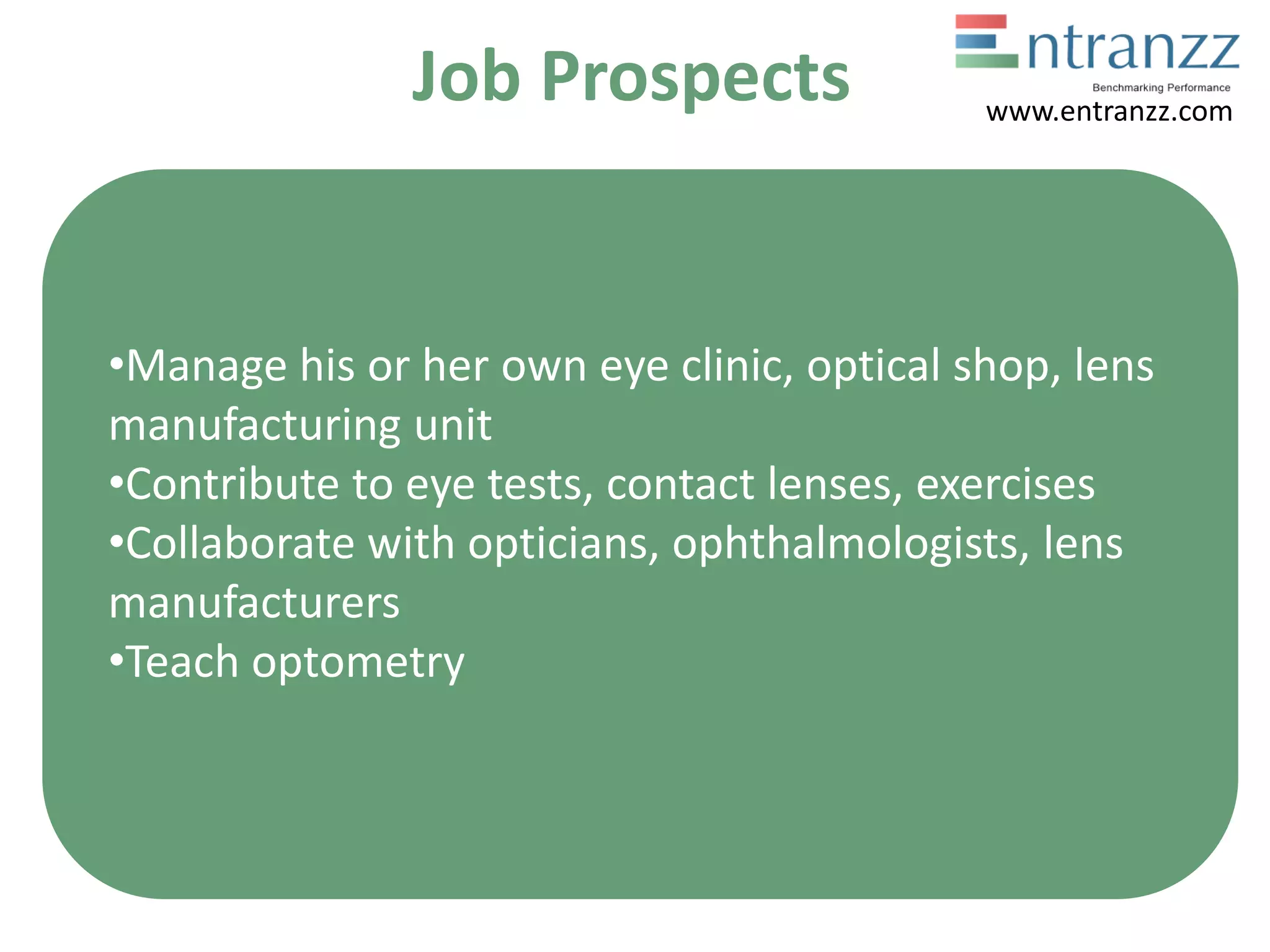 Careers in optometry | PDF