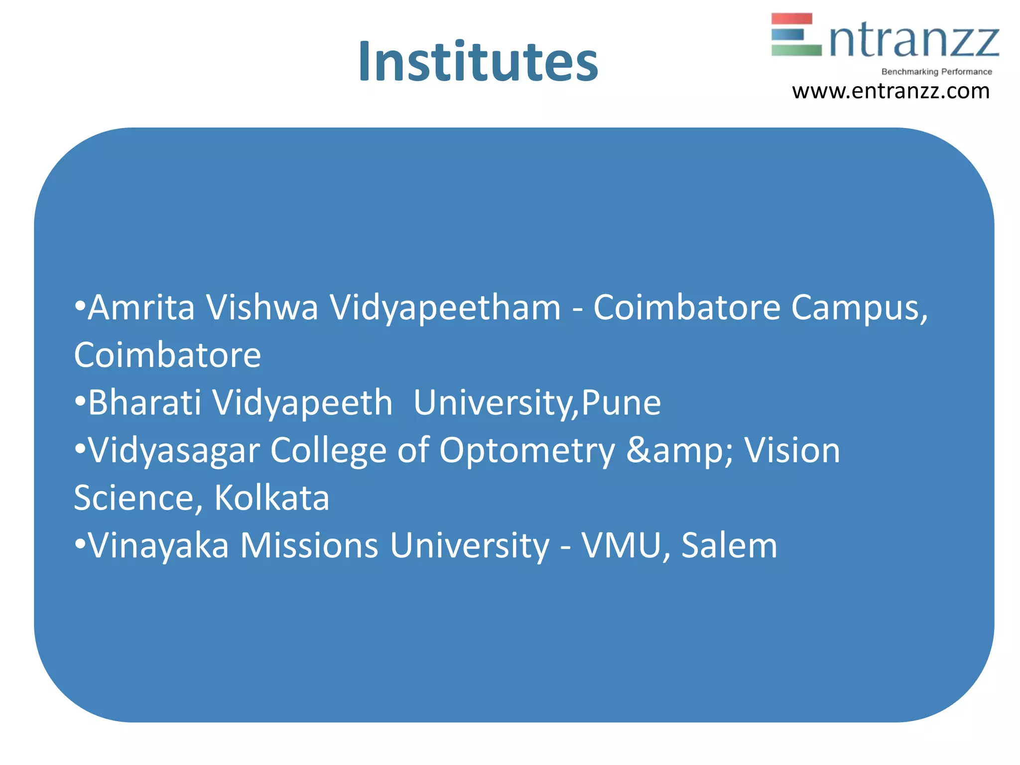 Careers in optometry | PPTX