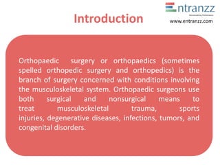 Careers in orthopaedics | PPT