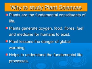 Careers in Plant sciences | PPT