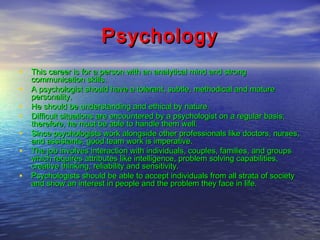Careers in psych | PPT