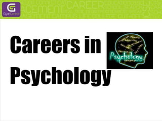 Careers in psychology | PPTX