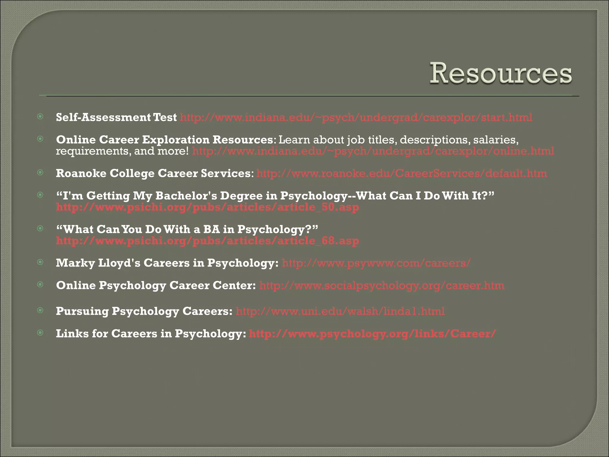Careers in Psychology | PPT