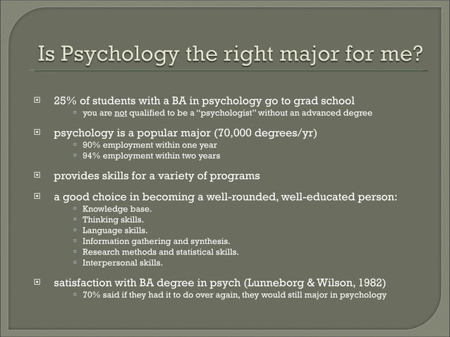 Careers in Psychology | PPT | Resume Writing and Advice | Job Search