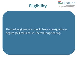 Careers in thermal engineering | PPTX