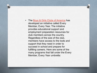 Career Skills Training at Boys & Girls Clubs of America By Perry Mand…