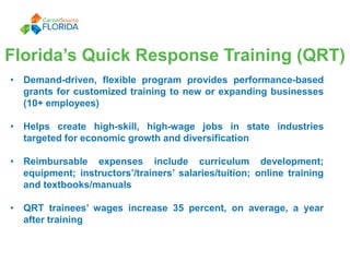 Florida’s Quick Response Training Grant Program | PPT